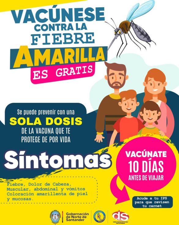 VACÚNESE CONTRA LA FIEBRE AMARILLA - Instituto Departamental de Salud